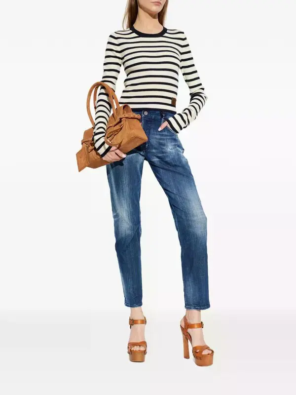 Dsquared2 Faded Effect Distressed Jeans