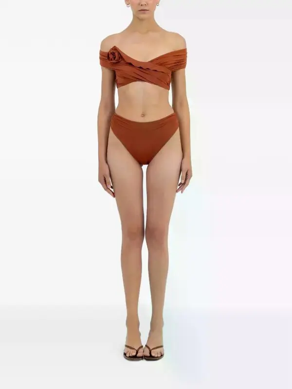 MAYGEL CORONEL Rosy Floral Bikini - Brown