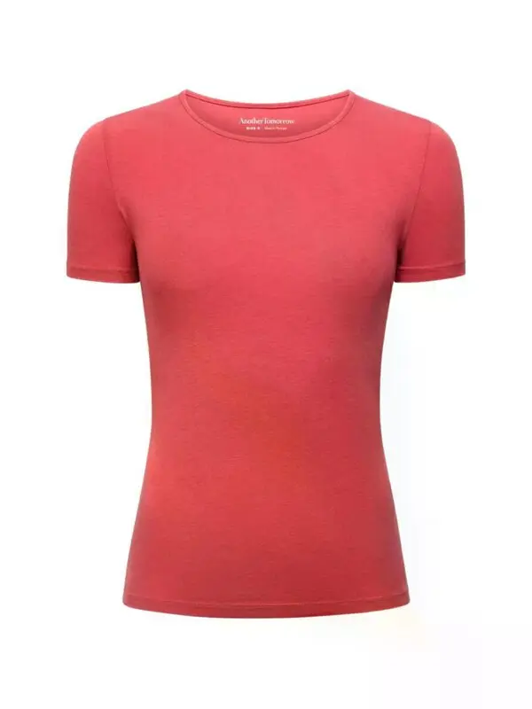 Another Tomorrow Fitted Short-sleeve T-shirt