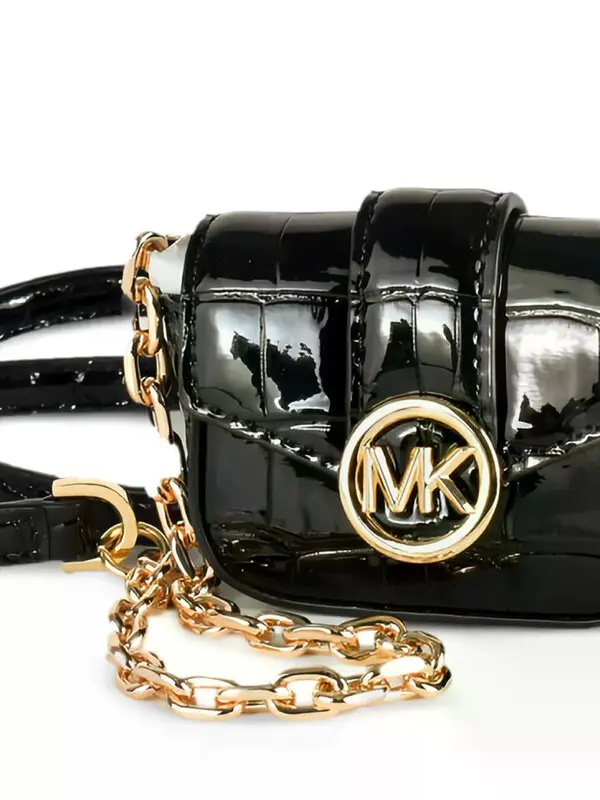 Michael Kors Carmen Croc-effect Crossbody Bag