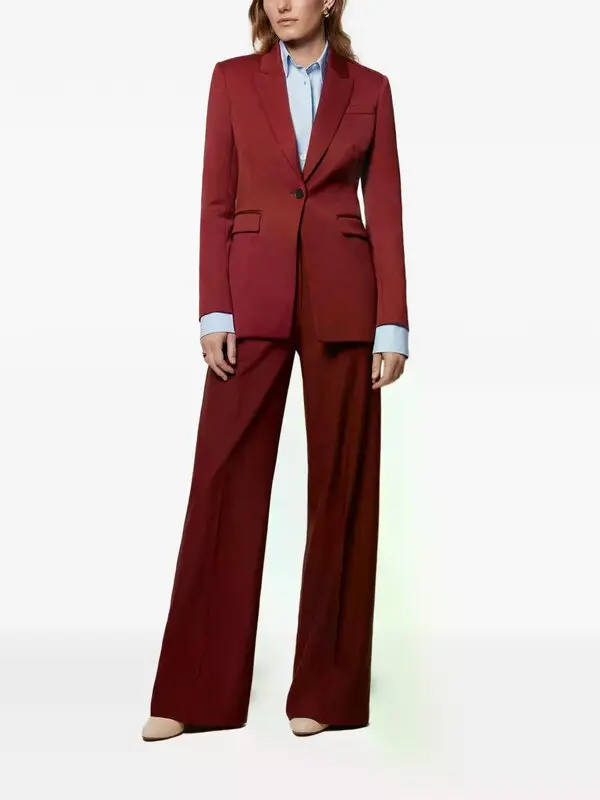 Another Tomorrow Single-button Peaked-lapel Blazer