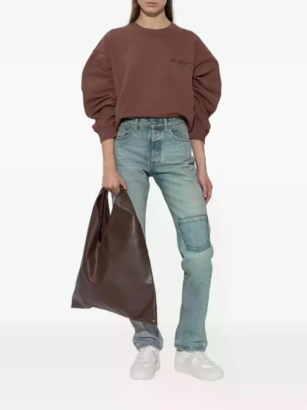 MAISON MARGIELA Logo-print Raw-edge Sweatshirt