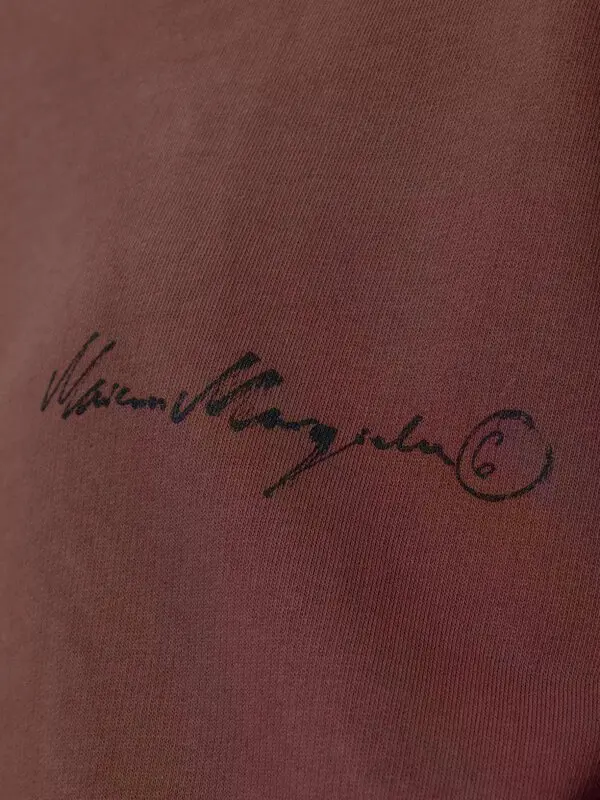 MAISON MARGIELA Logo-print Raw-edge Sweatshirt