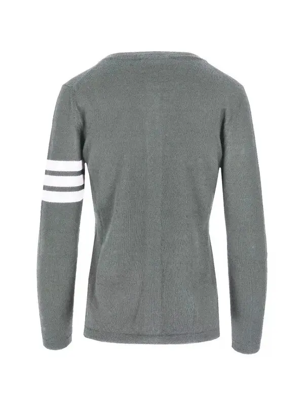 LA ROSE Stripe Detail Cardigan