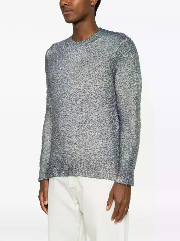 Avant Toi Bouclé-knit Crew-neck Sweater