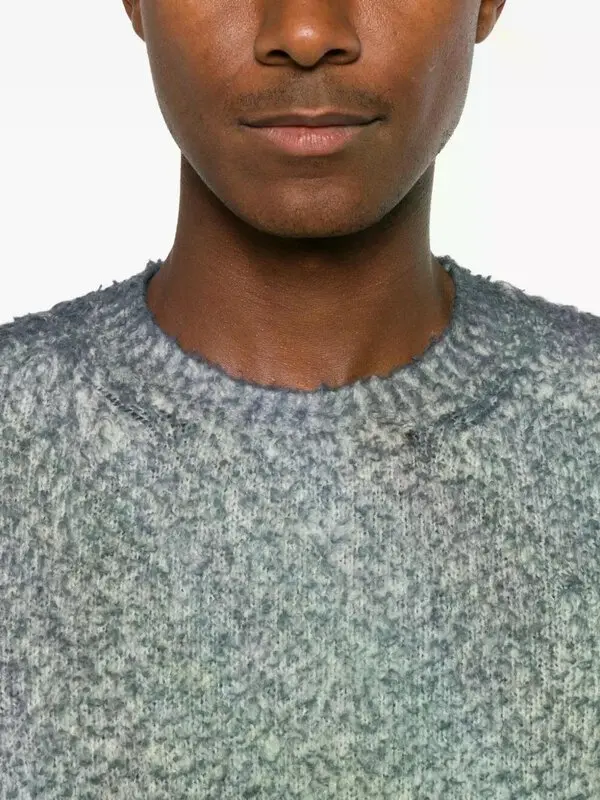Avant Toi Bouclé-knit Crew-neck Sweater