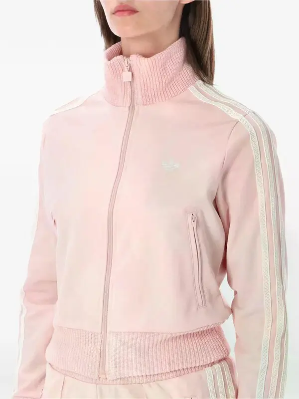 Adidas Side-stripe Logo-embroidered Jacket