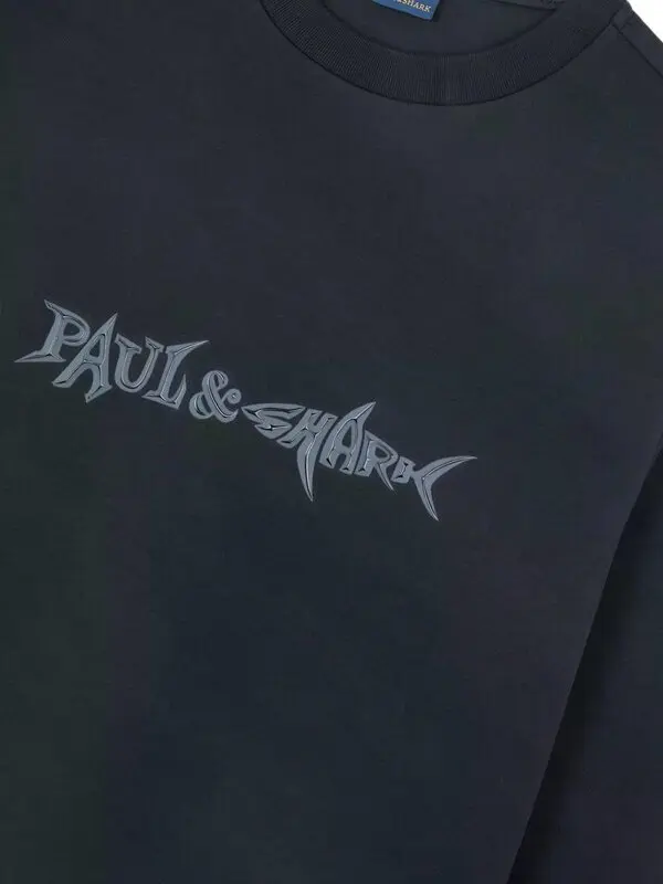 Paul & Shark Logo Print Crew Neck Sweatshirt