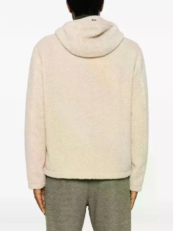 Herno Fleece-texture Hooded Jacket