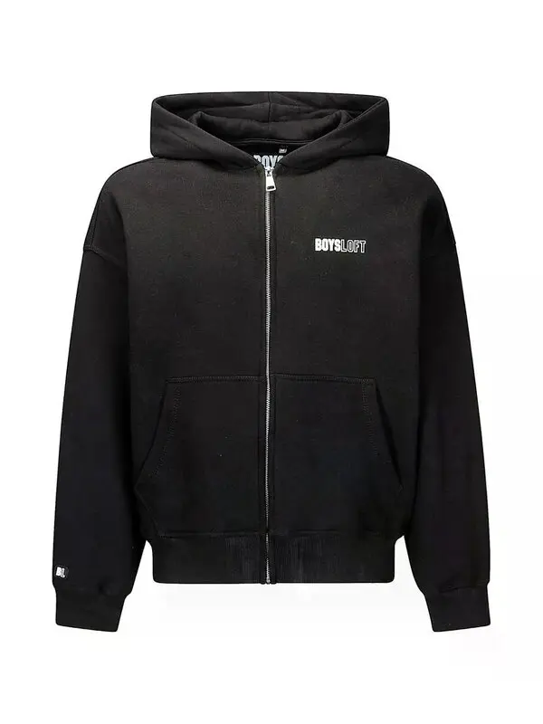 BOYSLOFT Logo Print Zip-up Hoodie