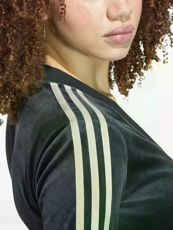 Adidas Velvet Side Stripe Track Jacket