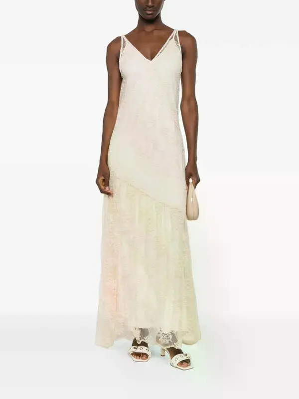 RAME Floral-lace V-neck Maxi Dress