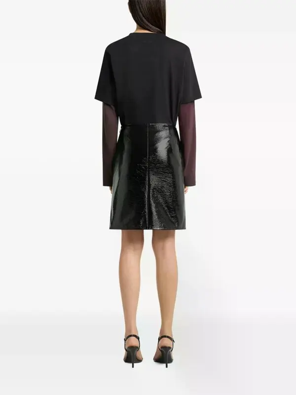COURREGES Vinyl A-line Mini Skirt