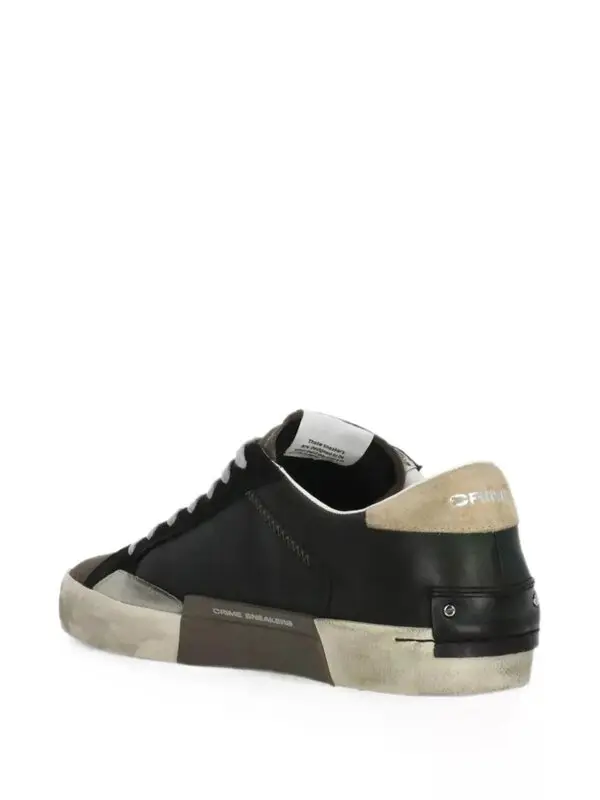CRIME LONDON Distressed Panelled Sneakers