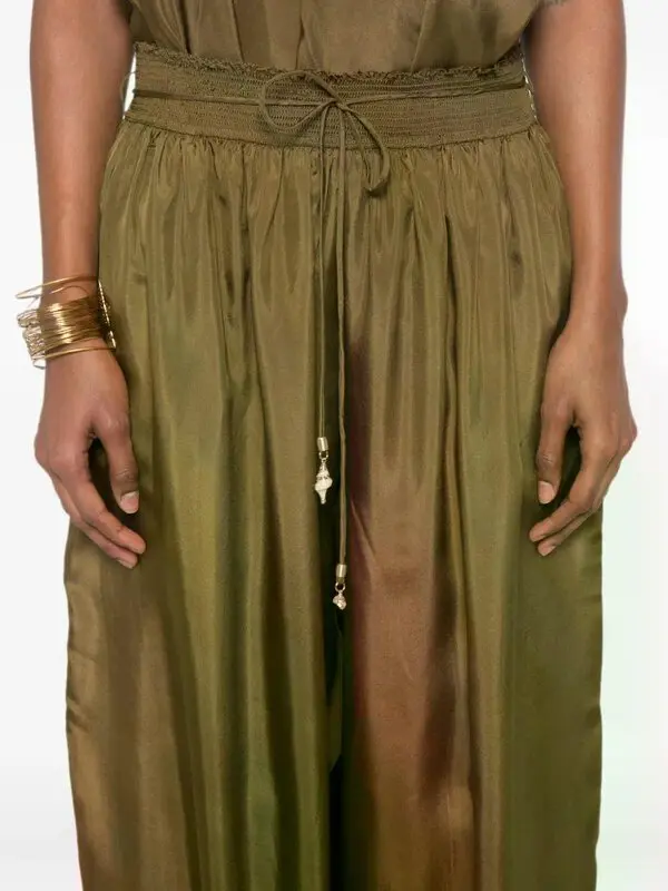 Zimmermann Mahon Drawstring-waist Gathered-cuff Trousers