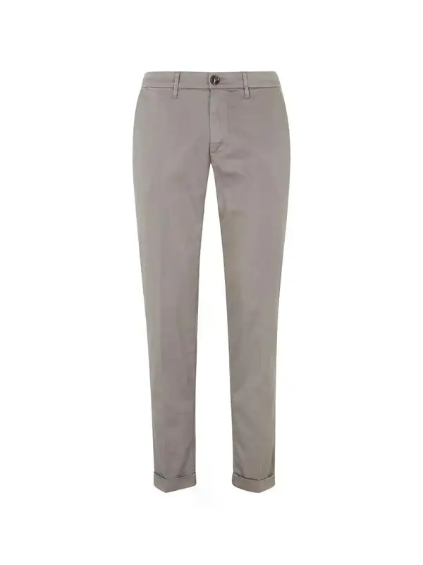 RE-HASH Logo Patch Turn-up Trousers