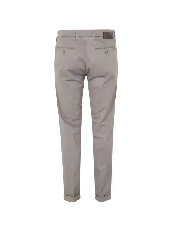 RE-HASH Logo Patch Turn-up Trousers
