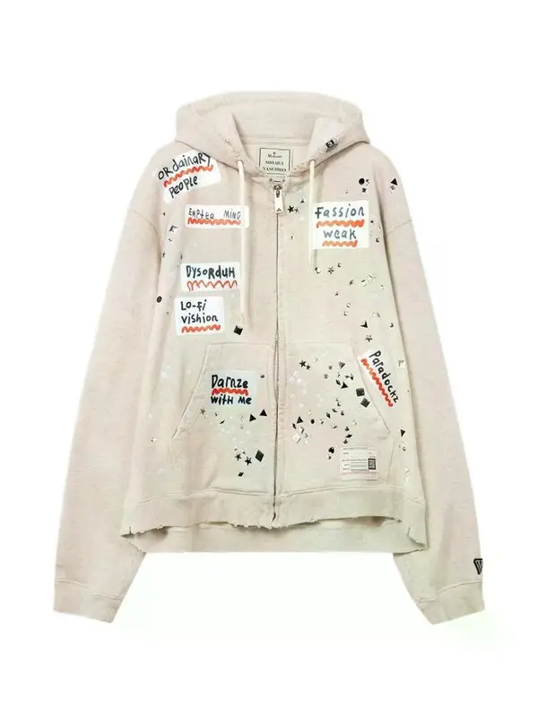 Mihara Yasuhiro Zip-up Hoodie - White