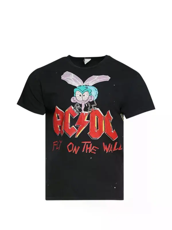 MadeWorn Ac/dc Trapped Like A Fly On The Wall Graphic Tee - Black