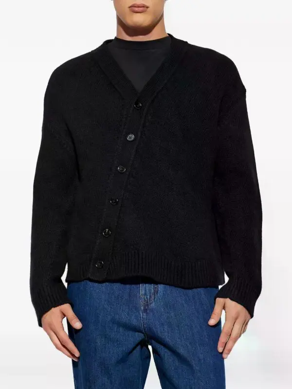 JIL SANDER Asymmetric Fastening Knit Cardigan