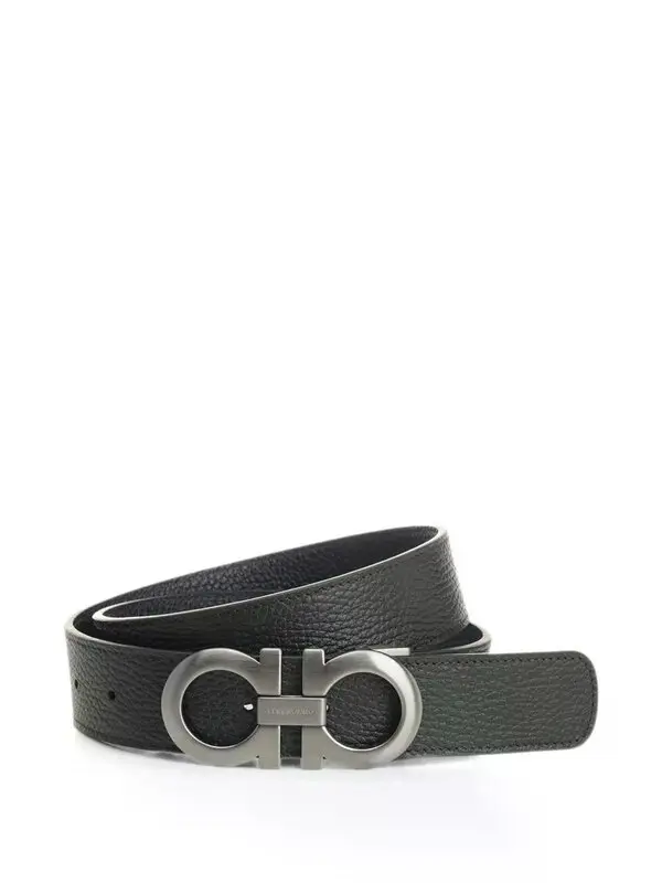 FERRAGAMO Gancini Buckle Belt - Black