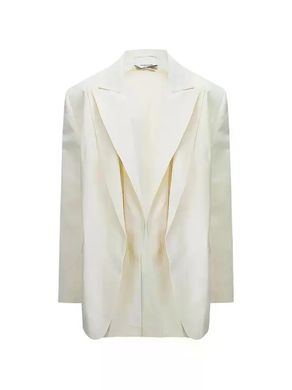Sportmax Layered Peak Lapel Jacket - Neutrals