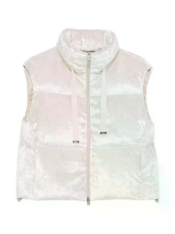Herno Quilted Textured Gilet - Neutrals