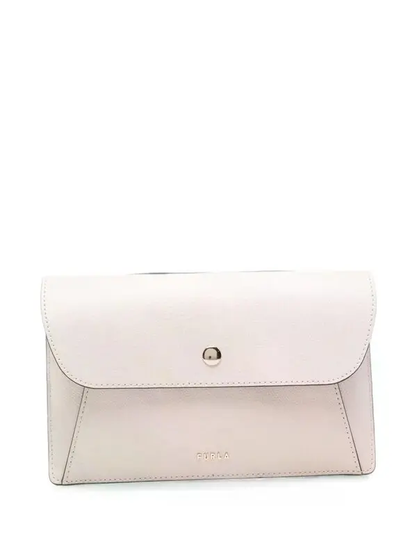 Furla Logo-lettering Leather Belt Bag - Neutrals