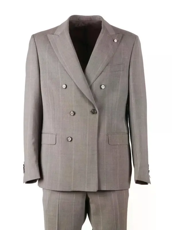 BRANDO Double-breasted Pinstripe Suit