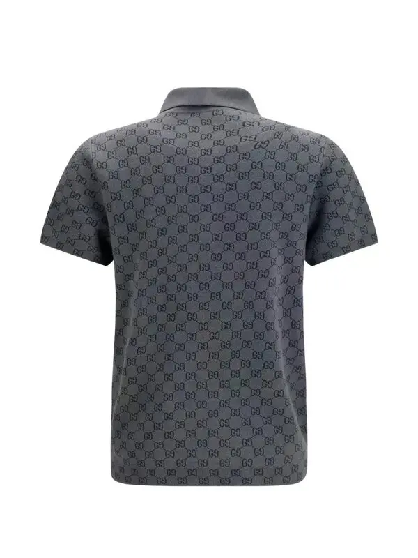 Gucci Gg Jacquard-knit Polo Shirt