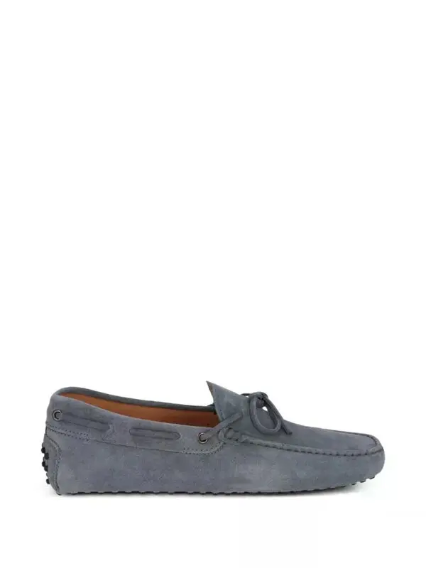 TOD'S Suede Bow Detail Boat Shoes