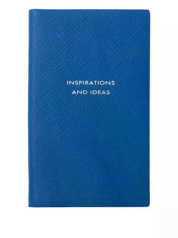 Smythson Leather-cover Notebook - Blue