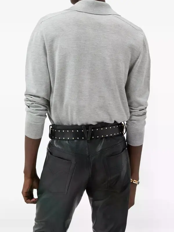 Versace Silk-cotton Knit Polo