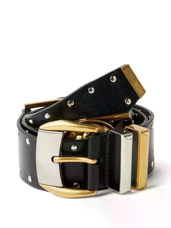 Versace Studded Leather Belt