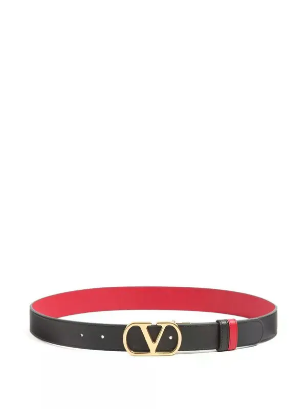 Valentino Garavani Vlogo Signature Reversible Belt - Black
