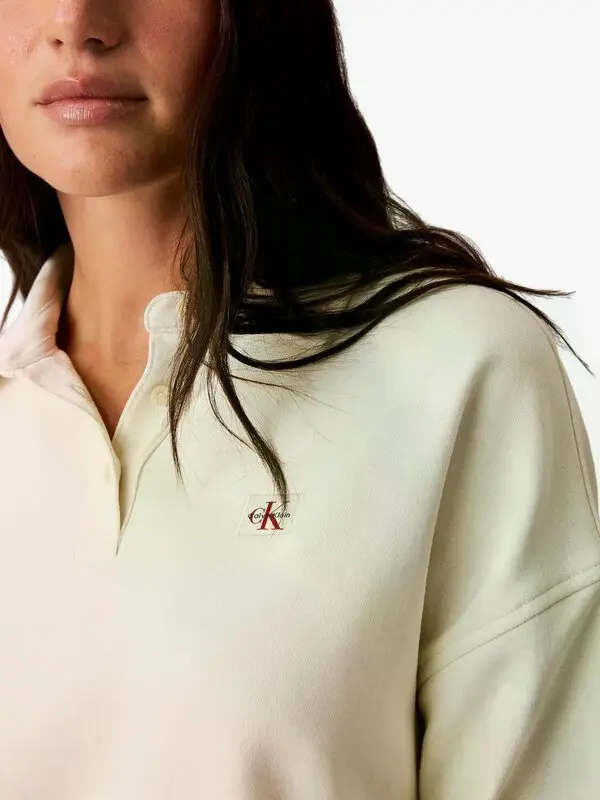 Calvin Klein Patch Long-sleeved Polo Shirt