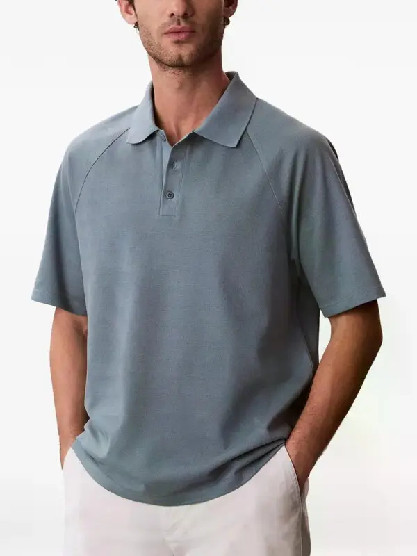 Calvin Klein Raglan-sleeve Polo Shirt