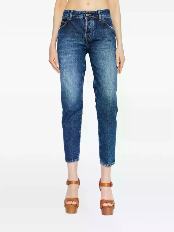Dsquared2 Teddy Distressed Faded Jeans