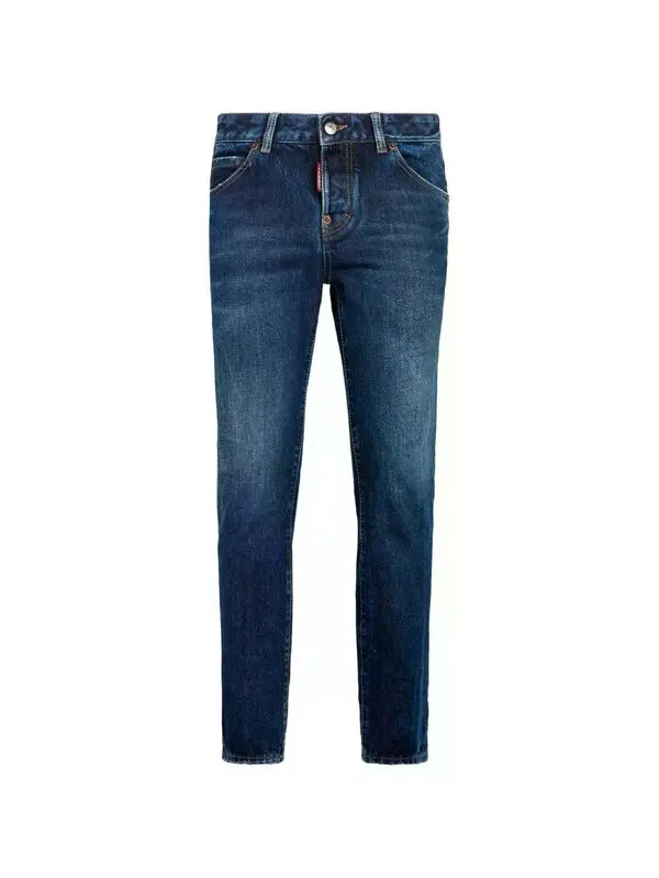 Dsquared2 Teddy Distressed Faded Jeans - Blue