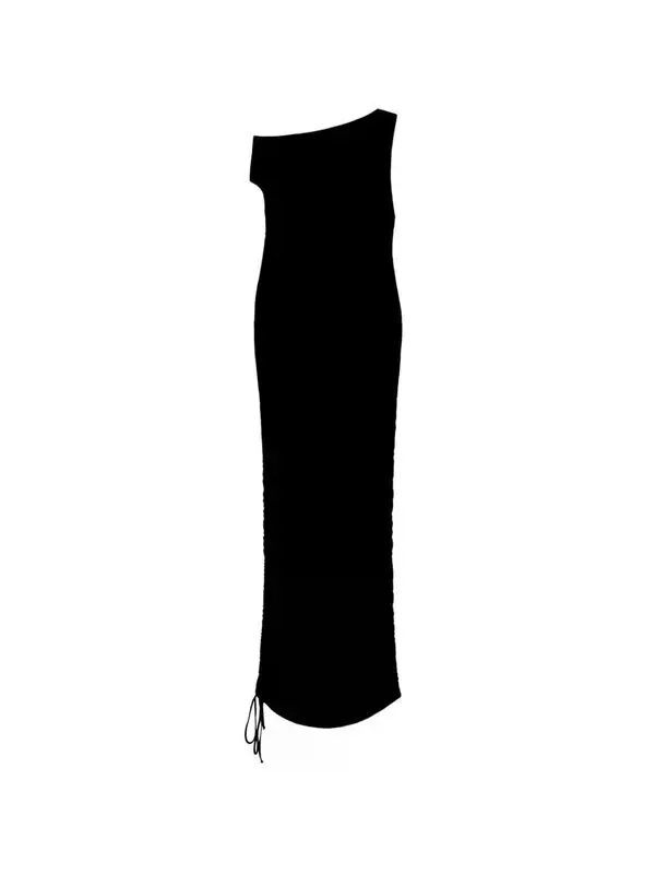 Blumarine One-shoulder Ruched Maxi Dress
