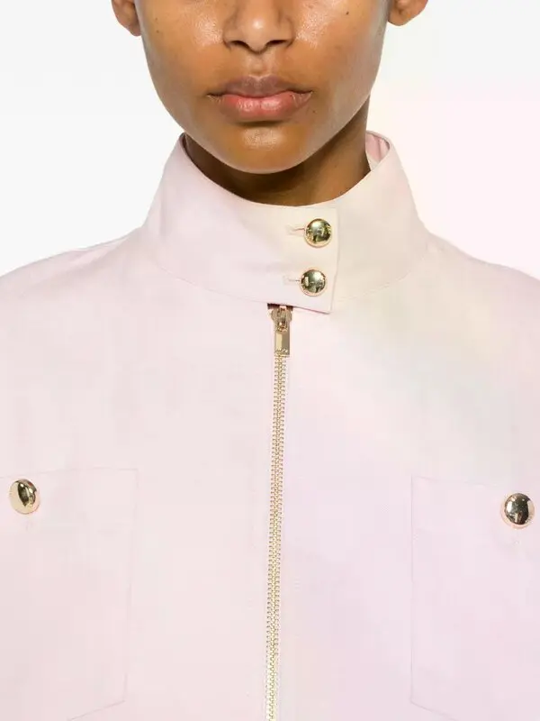 Maje Funnel Neck Zip-up Jacket