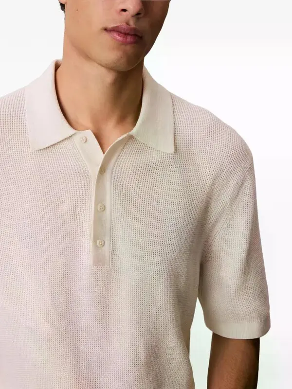 Calvin Klein Waffle-knit Polo Shirt