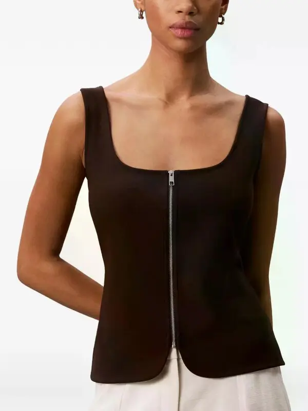 Calvin Klein Sleeveless Zip-up Vest