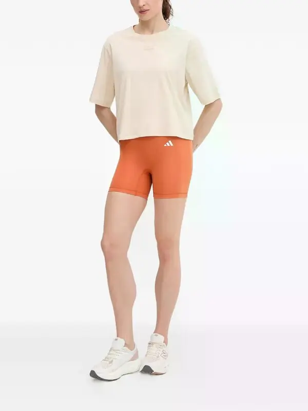 EA7 Logo Print Cropped T-shirt