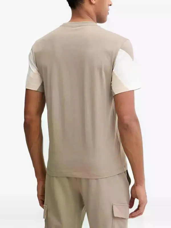 EA7 Summer Block Cotton Jersey Crew-neck T-shirt