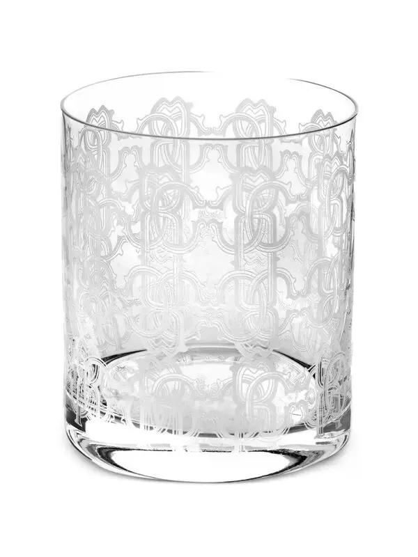 Roberto Cavalli Monogram-patterned Glass Set
