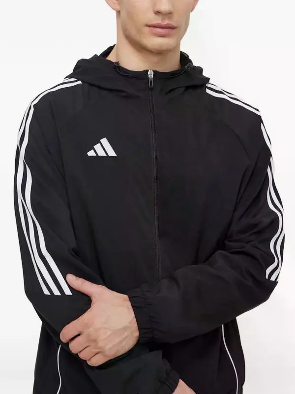 Adidas Hooded Logo-print Jacket