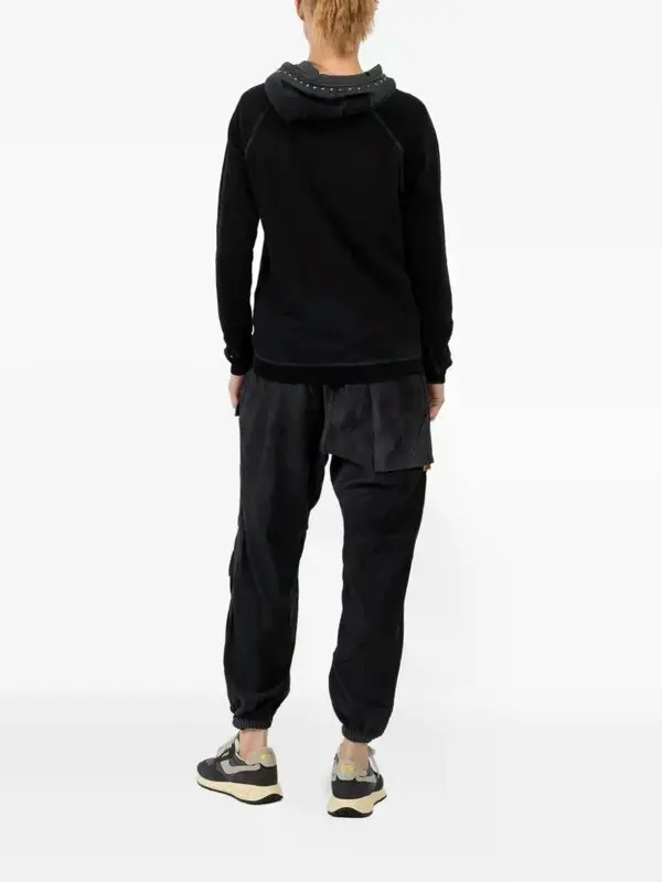 FREECITY Studded Hooded Hoodie