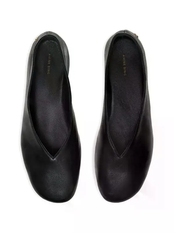 ANINE BING Ana Flat Smooth Leather