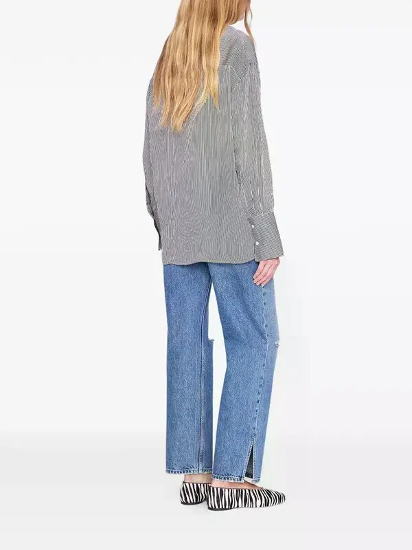 ANINE BING Bridget Shirt In Mini Stripe